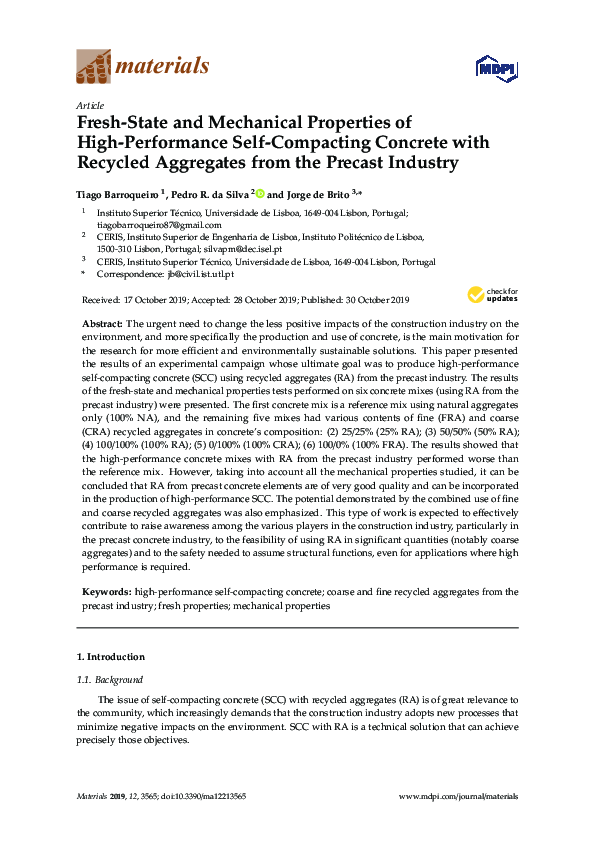 (PDF) Fresh-State and Mechanical Properties of High-Performance Self ...