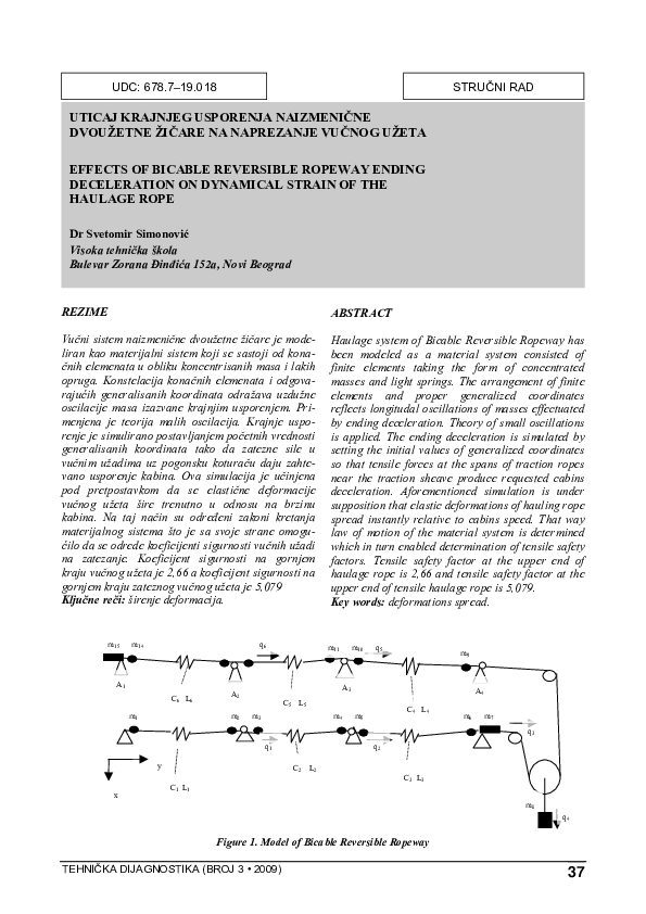 (PDF) Effects of bicable reversible ropeway ending deceleration on ...