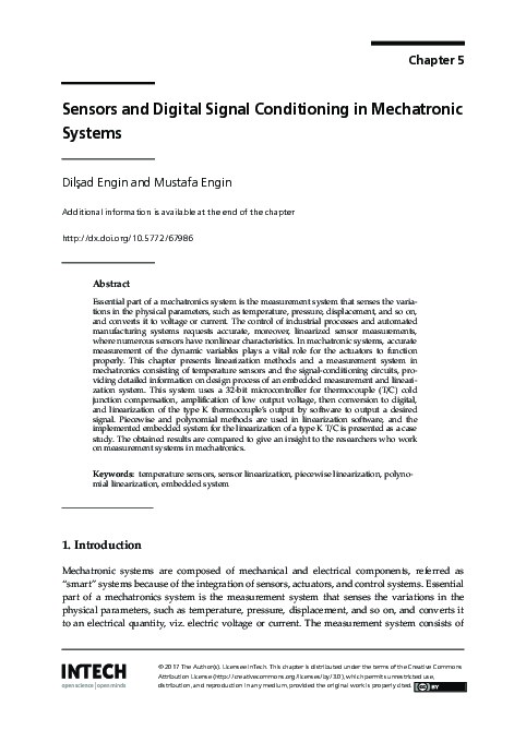 (PDF) Design, Control and Applications of Mechatronic Systems in ...