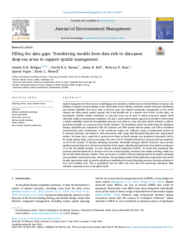 (PDF) Filling the data gaps: Transferring models from data-rich to data ...