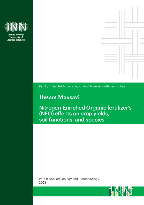 (PDF) Nitrogen-Enriched Organic fertilizer's (NEO) effects on crop yields, soil functions, and ...