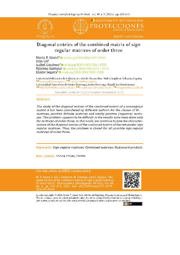 (PDF) Diagonal entries of the combined matrix of sign regular matrices ...
