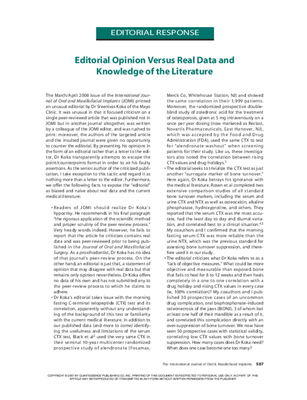 (PDF) Editorial response | Iris Tong - Academia.edu