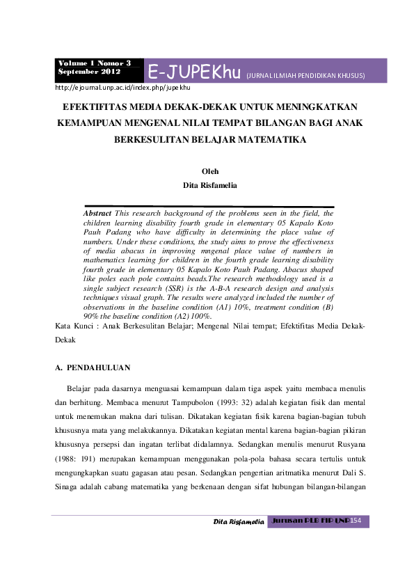 (PDF) Efektifitas Media Dekak-Dekak Untuk Meningkatkan Kemampuan ...