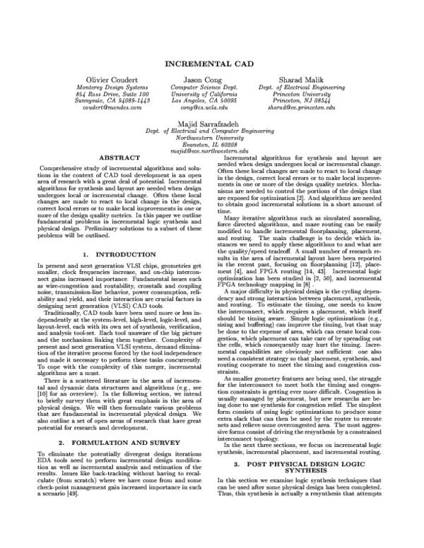 (PDF) Incremental CAD