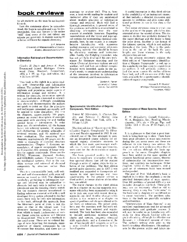 (PDF) Interpretation of mass spectra, second edition (McLafferty, F. W.)