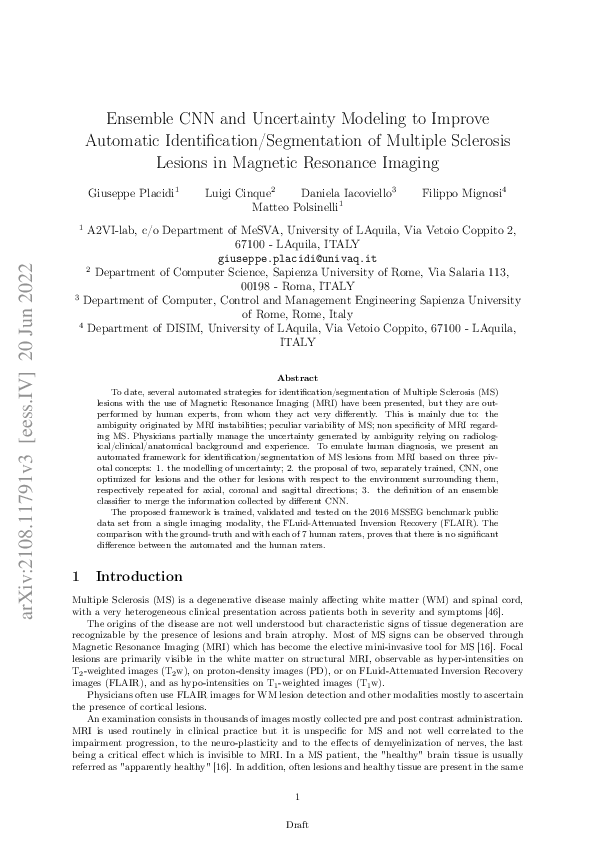 (PDF) Ensemble CNN and Uncertainty Modeling to Improve Automatic Identification/Segmentation of ...