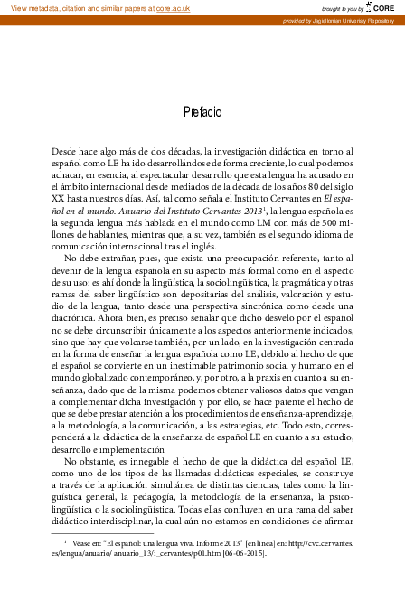 (PDF) Prefacio