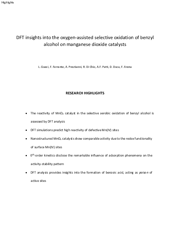 (PDF) DFT insights into the oxygen-assisted selective oxidation of ...