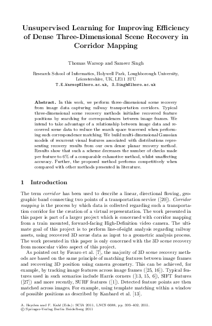 (PDF) Unsupervised Learning for Improving Efficiency of Dense Three-Dimensional Scene Recovery ...