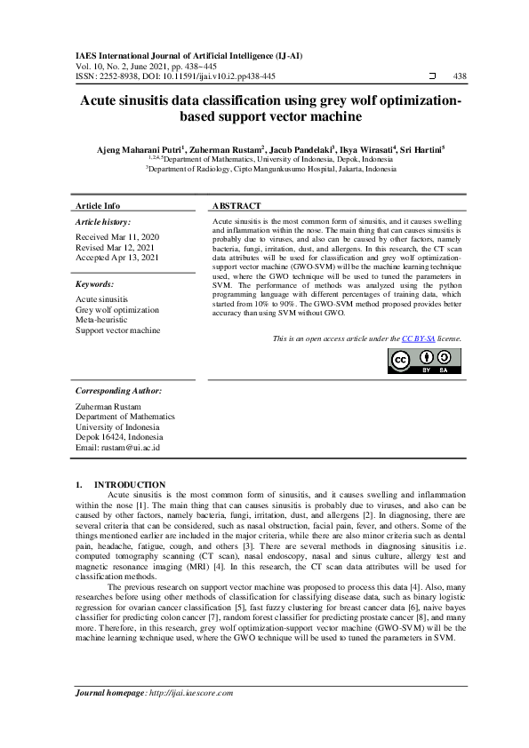 (PDF) Acute sinusitis data classification using grey wolf optimization ...