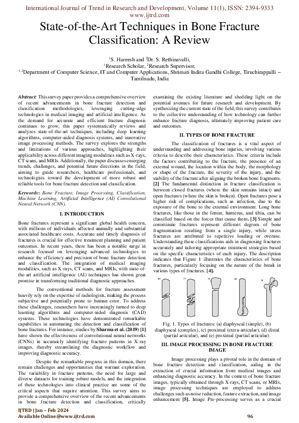 (PDF) State-of-the-Art Techniques in Bone Fracture Classification: A Review | HAREESH S ...