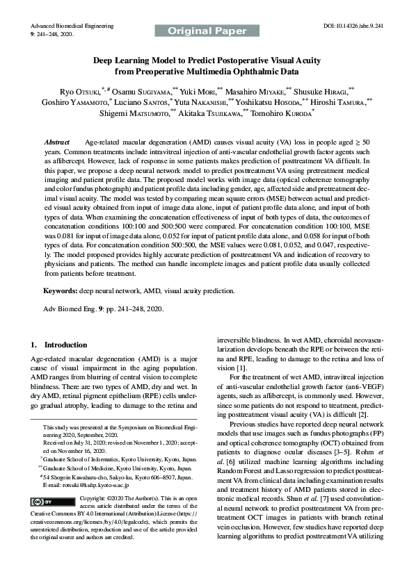 (PDF) Deep Learning Model to Predict Postoperative Visual Acuity from Preoperative Multimedia ...