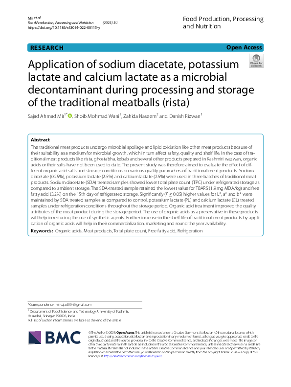 (PDF) Application of sodium diacetate, potassium lactate and calcium ...