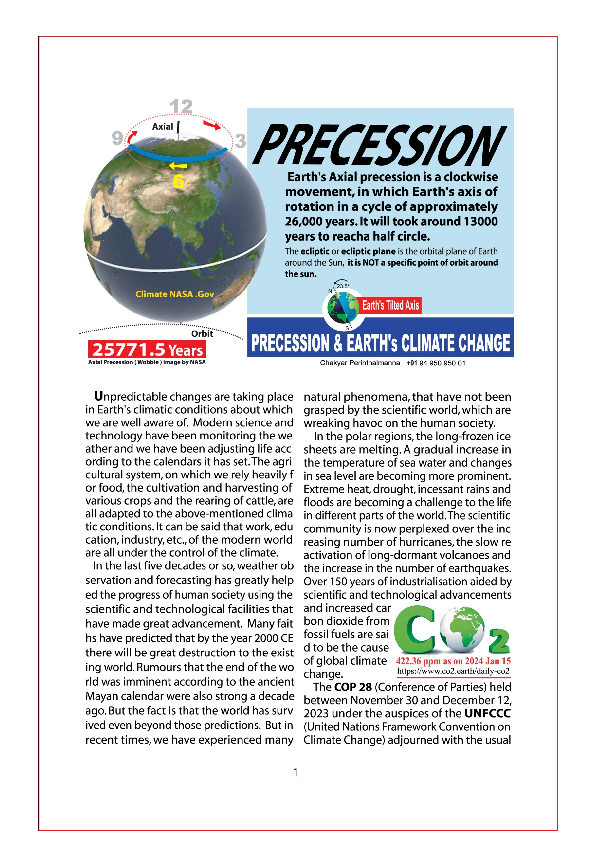 (PDF) Precession & Climate Change