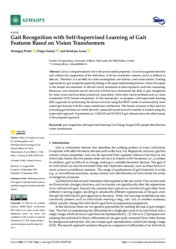 (PDF) Gait Recognition with Self-Supervised Learning of Gait Features ...