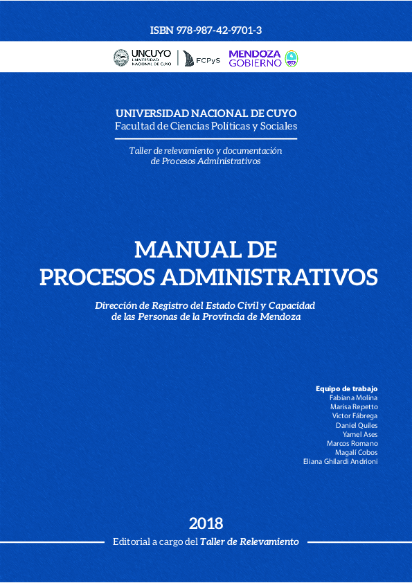 (PDF) Manual de procesos administrativos