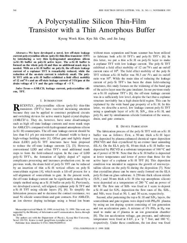 (PDF) Polycrystalline Silicon thin film transistors as disposable biosensors | Pedro Estrela ...