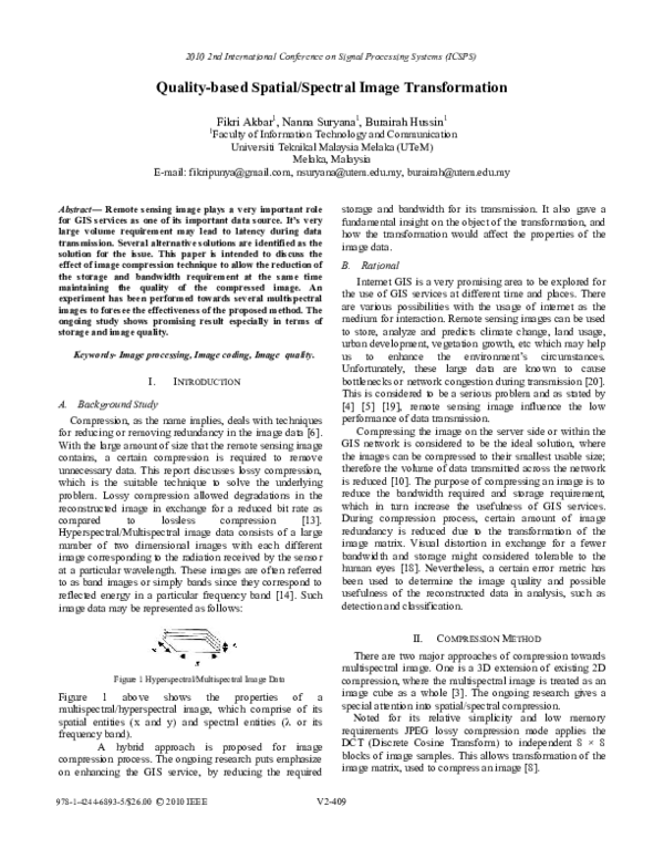(PDF) Quality-driven Transformation for Remote Sensing