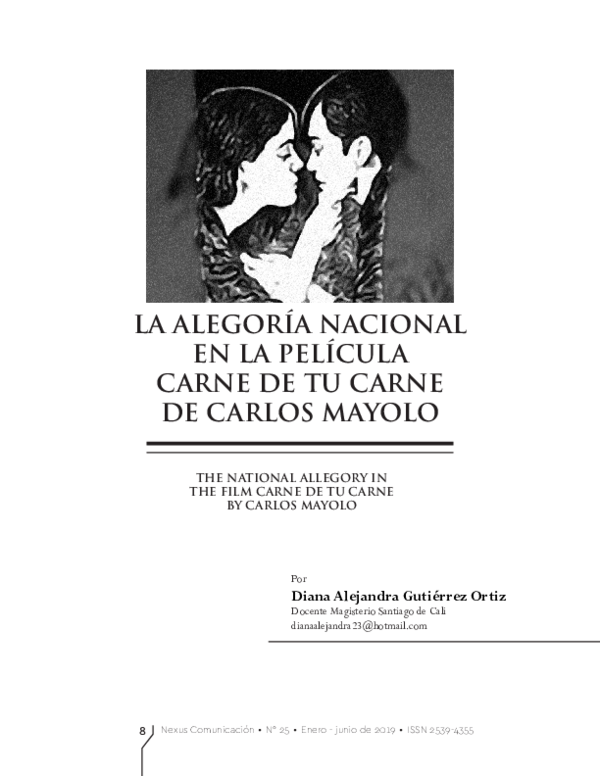 (PDF) La alegoría nacional en la película Carne de tu Carne de Carlos ...