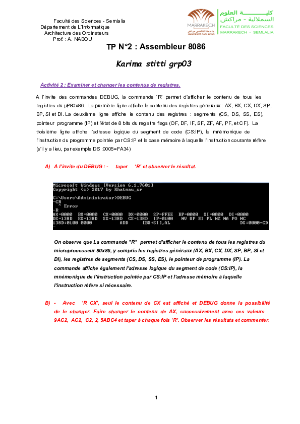 (PDF) TP 2 Assembleur 8086 (1)