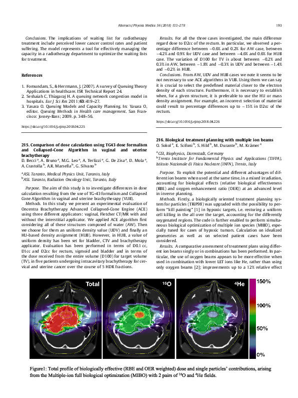 (PDF) 215. Comparison of dose calculation using TG43 dose formalism and ...