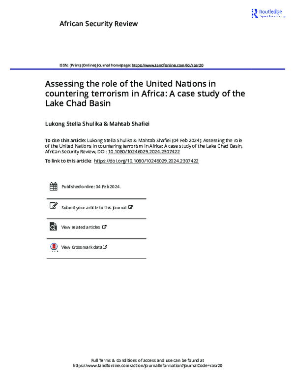 (PDF) African Security Review