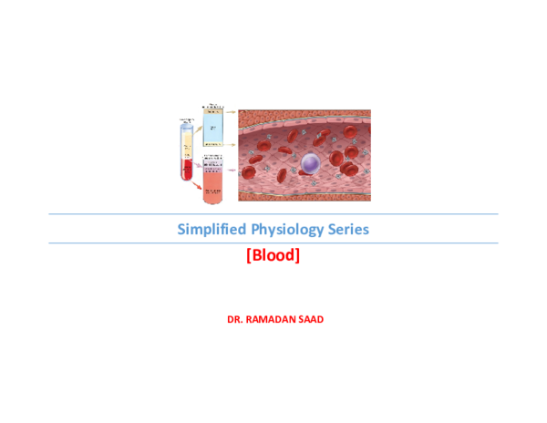 (PDF) Blood Physiology