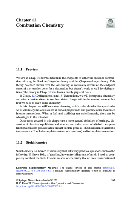 (PDF) Combustion Chemistry