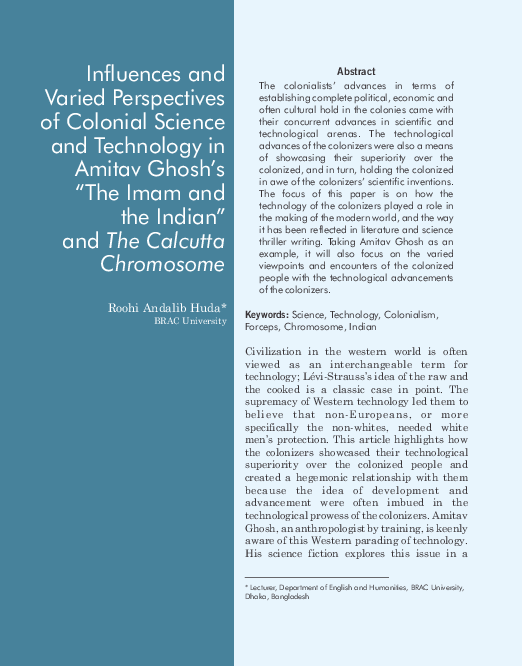 (PDF) Influences and Varied Perspectives of Colonial Science and ...