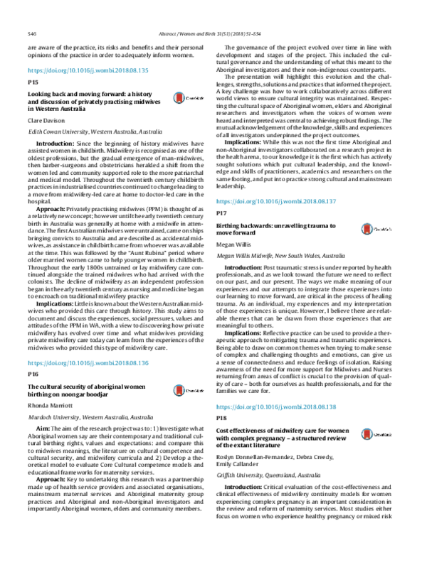 (PDF) Cost effectiveness of midwifery care for women with complex ...