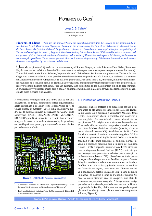 (PDF) Pioneiros do Caos