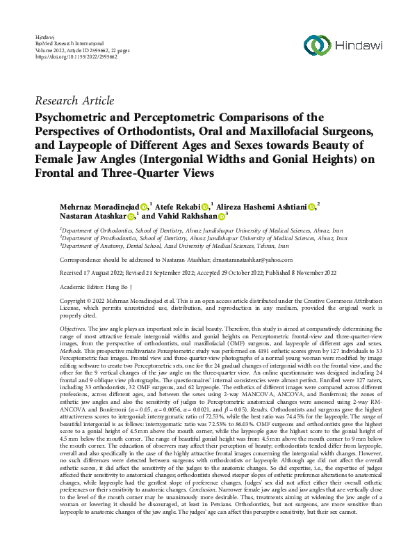 (PDF) Psychometric and Perceptometric Comparisons of the Perspectives ...