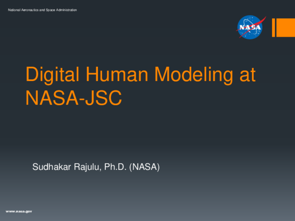 (PDF) Digital Human Modeling at NASA-JSC