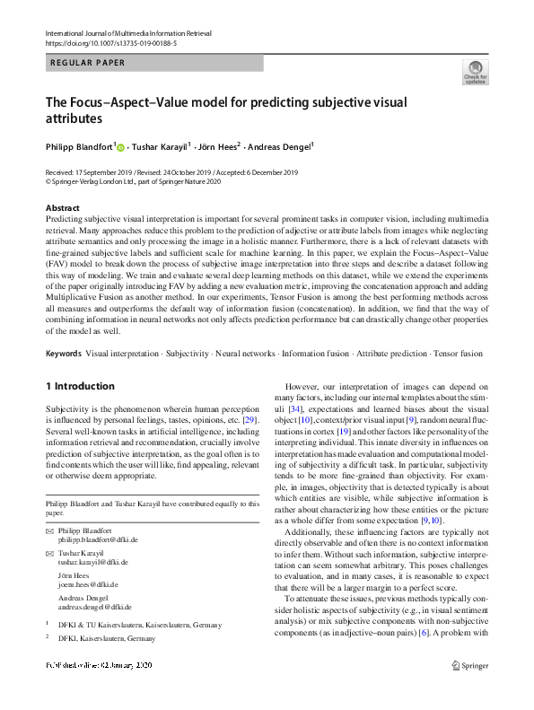 (PDF) The Focus–Aspect–Value model for predicting subjective visual ...