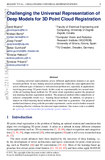 (PDF) Challenging the Universal Representation of Deep Models for 3D ...