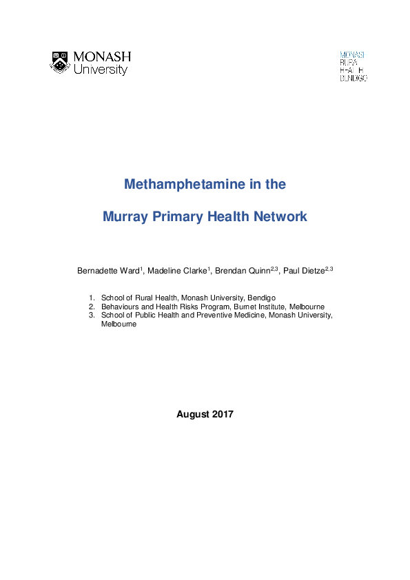 (PDF) Methamphetamine in the Murray Primary Health Network