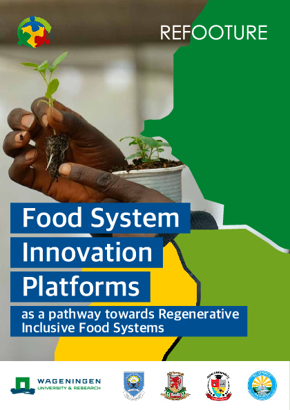 (PDF) Food System Innovation Platforms as a pathway towards ...