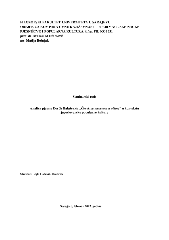 (PDF) Analiza pjesme Đorđa Balaševića „Čovek sa mesecom u očima“ u kontekstu jugoslovenske ...