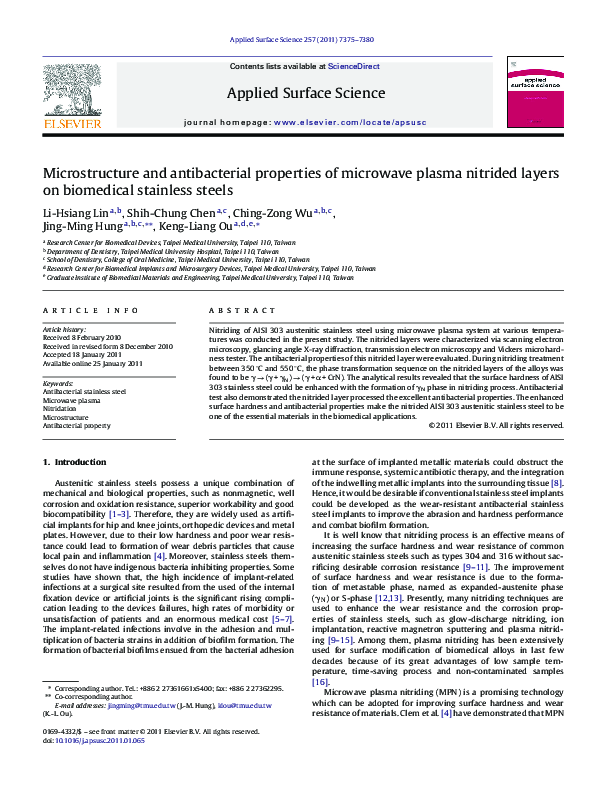 (PDF) Microstructure and antibacterial properties of a ZnO coating on a ...