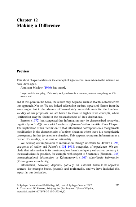 (PDF) Making a Difference