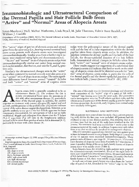 (PDF) Immunohistologic and Ultrastructural Comparison of the Dermal ...