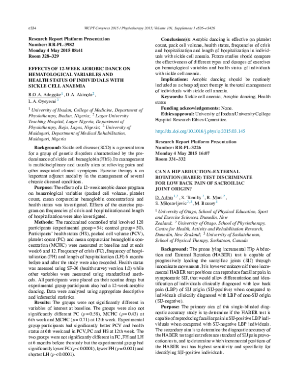 (PDF) Can a Hip Abduction–External Rotation (HABER) test discriminate ...