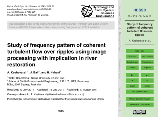 (PDF) Study of frequency pattern of coherent turbulent flow over ...