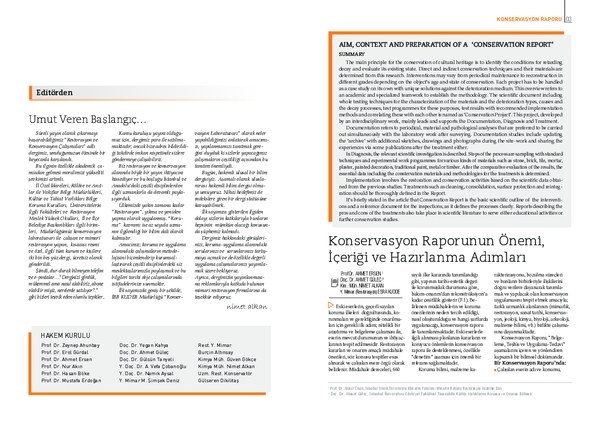 (PDF) Konservasyon Raporu'nun Önemi, İçeriği ve Hazırlanma Adımları ...