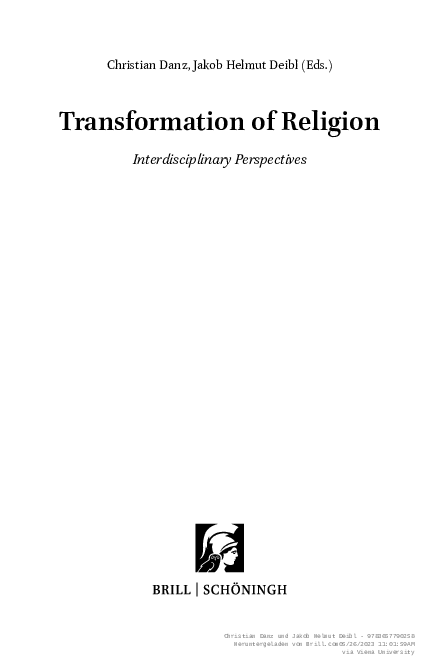(PDF) The Dimensional Model of Religion: Its Use in History of ...