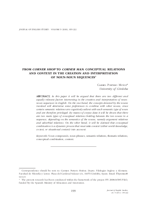 (PDF) From "Corner Shop" to "Corner Man" : Conceptual Relations and ...