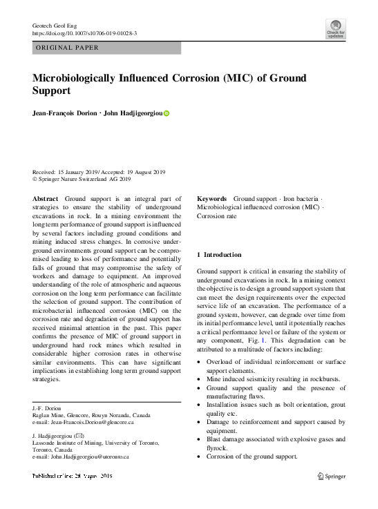(PDF) Microbiologically influenced corrosion (MIC) of storage tank ...