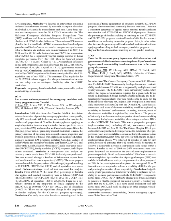 (PDF) LO75: Does the Ottawa emergency department shift observation tool ...