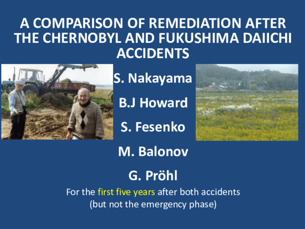 (PDF) A Comparison of Remediation After The Chernobyl and Fukushima ...